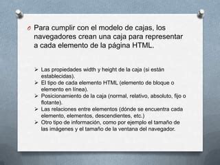 Css Posicionamiento Y Visualizacion Ppt