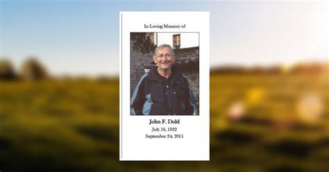 John F Dold Obituary September 24 2011 Holden Dunn Lawler Funeral Home