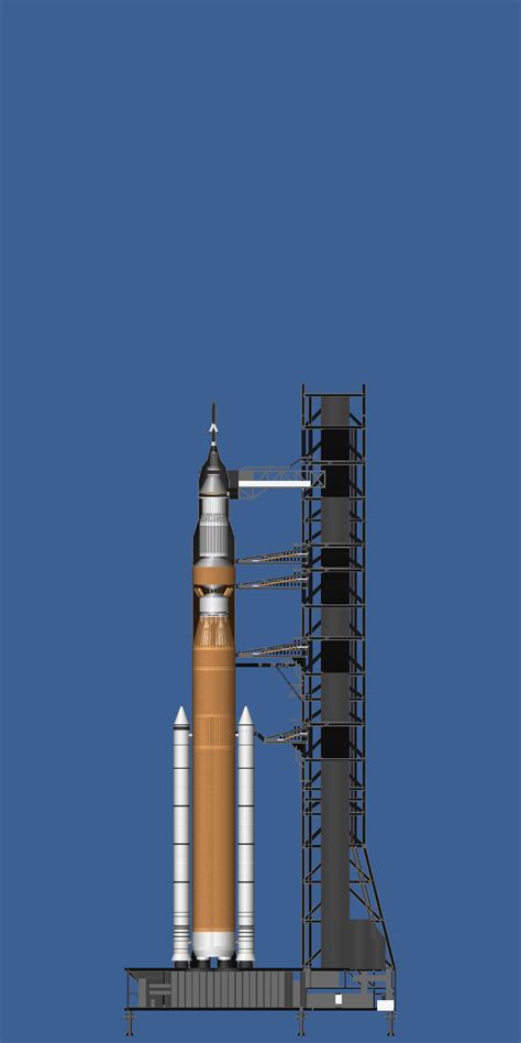 realistic nasa sls space launch system r preemsfsbp