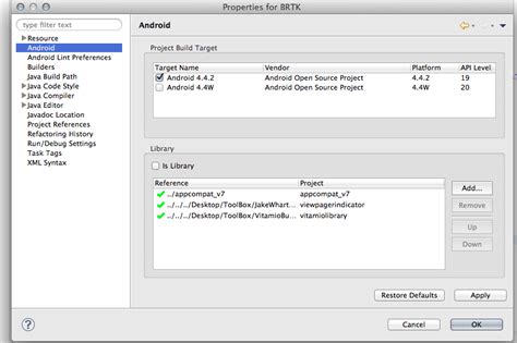 java add project library error when close project properties stack