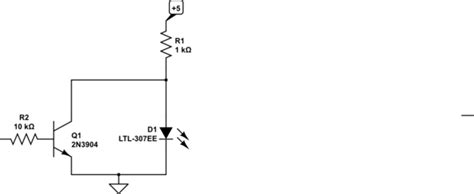 Light Up An Led With An Npn Transistor In Active Low Electrical
