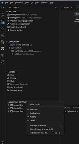 Connected Devices Pane Missing Entirely From NRF Connect Extension