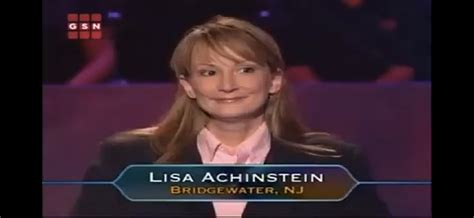 Lisa Achinstein Who Wants To Be A Millionaire Wiki Fandom