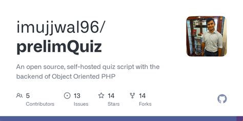 Github Imujjwal96prelimquiz An Open Source Self Hosted Quiz Script