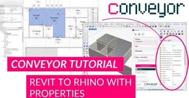 Conveyor V3 Tutorial Import Rhino Object Into Revit As DirectShape With Materials Revit News