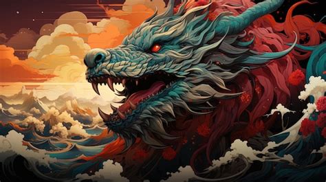 Premium Ai Image Fantastical Dragon In Cartoon Style Closeup