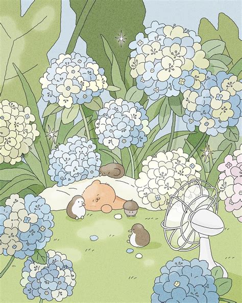 미카와물떼새🐦‍⬛ 이름이 너무 귀여운 수국🌸 일본 미카와라는 지역에서 발견 되어 꽃이 피면 작은 꽃잎들이 물떼새랑 닮았다고 해서