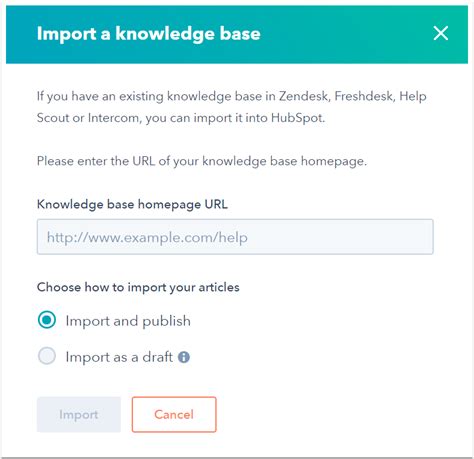 Import Knowledge Base Articles