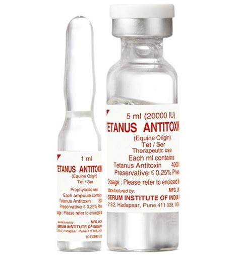 Tetanus Antitoxin Ats Serum Institute Of India Pvt Ltd Cphi Online