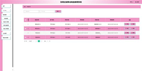 基于springboot的协同过滤算法商品推荐系统源码数据库万字文档 Csdn博客