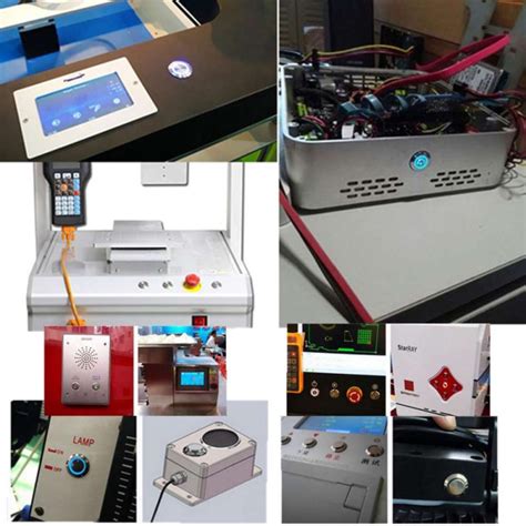 Switch Interruptor Metalico 19mm Con Led Rojo Cable