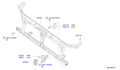 Nissan Xterra Headlight Bracket Left 26092 Ea000 Hoffman Nissan