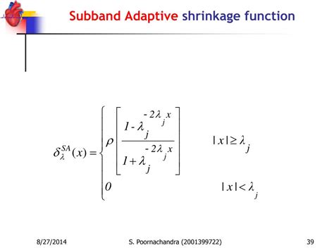Ppt Wavelet Based Subband Shrinkage Models And Their Applications In Denoising Of Biomedical