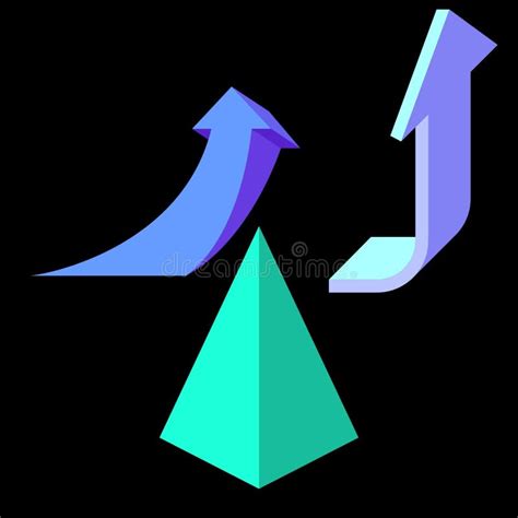 Direction Symbol On Blank Background Illustration Of Bold Arrow For