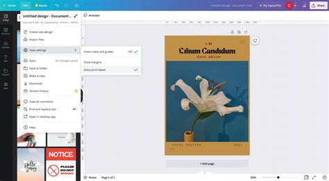 How To Add Bleed And Crop Lines In Canva