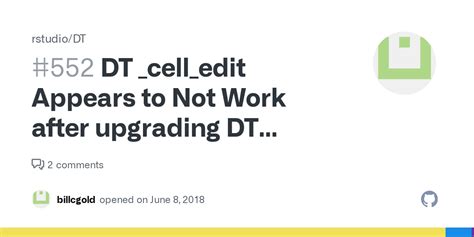 DT Cell Edit Appears To Not Work After Upgrading DT Package And