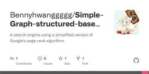 Github Bennyhwangggggsimple Graph Structured Based Search Engine A Search Engine Using A
