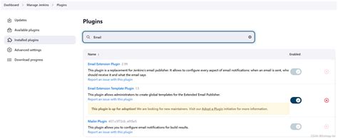Jenkins常用管理功能配置 插件管理jenkis默认需要那些插件 Csdn博客