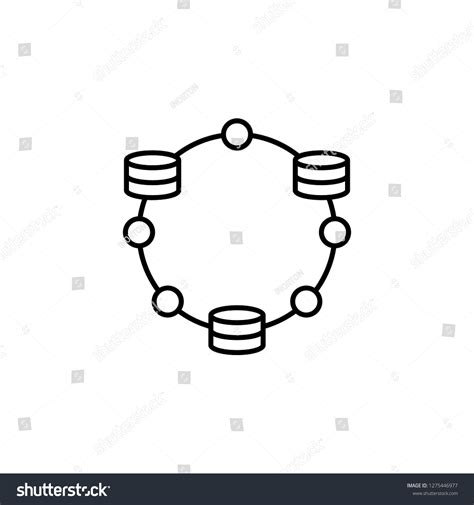 Database Data Design Icon Simple Outline Stock Vector Royalty Free 1275446977 Shutterstock