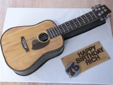 Acoustic Guitar Cake Guitar Cake Guitar Birthday Cakes Acoustic