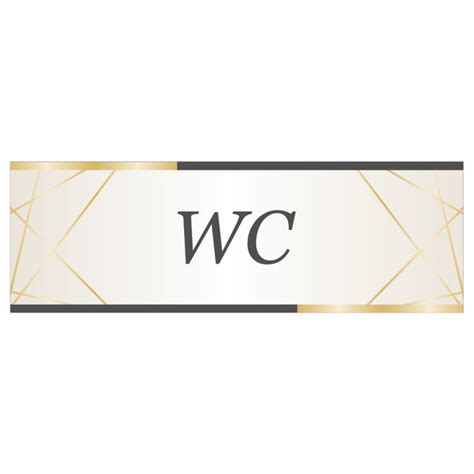 Табличка на дверь в салон красоты Br Beauty Room Туалет Wc 30x10