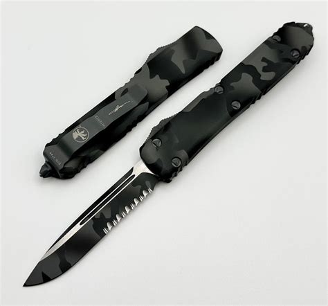 Microtech Ultratech Single Edge Partial Serrated Urban Camo 121 2ucs