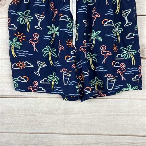 Chubbies The Neon Lights 55” Swim Shorts Trunks Navy Gem