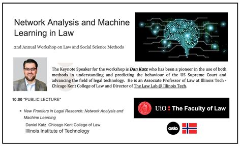 University Of Oslo Network Analysis And Machine Learning In Law