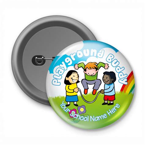 Playground Buddy Customised Button Badge