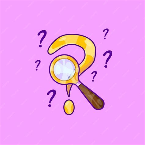 Premium Vector | Curiosity search illustration concept with magnifying lens and question symbol