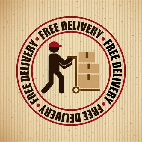 Design De Serviço De Entrega Vetor Premium