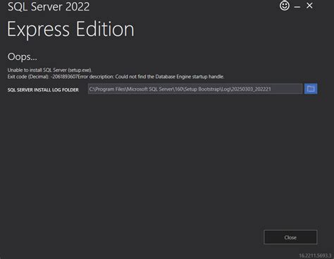 I Cannot Able To Install Sql Express Edition It Is Showing Error