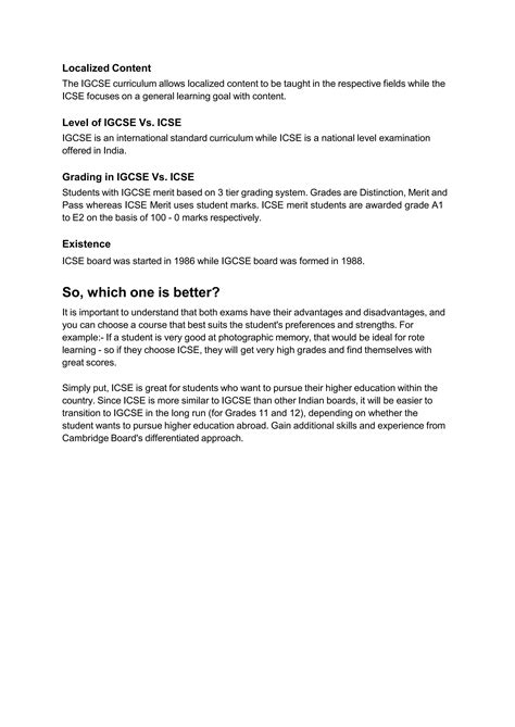 Key Differences Between Igcse And Icse Curriculum That You Need To Know
