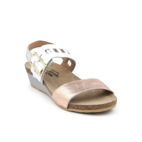 Naot Dynasty Womens Wedge Leather Sandals With Ergonomic Arch Support
