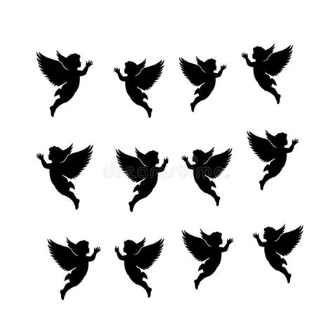 Angels Silhouette Graphics Stock Illustrations 69 Angels Silhouette