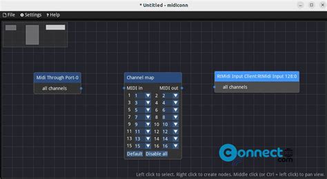 Midiconn Virtual Midi Hub Application