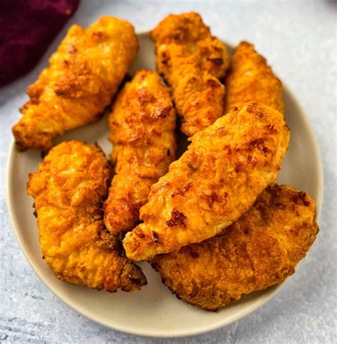 Air Fryer Breaded Chicken Tenders Strips VIDEO