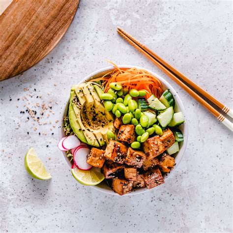 This Spicy Sesame Tofu Poke Bowl Recipe Takes Less Than 30 Minutes To Make And Is Packed With 19
