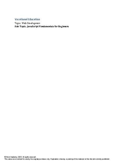 20 Writing Prompts Javascript Fundamentals For Beginners 20 Writing