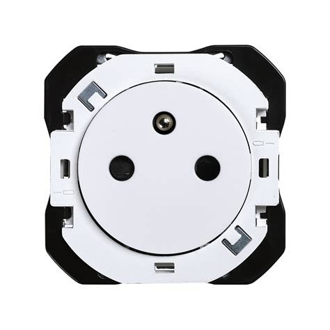 2pt Socket Outlet Clean 16a 250v~ Screw Connection White Simon 270 Simon
