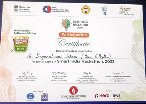 Dnyaneshwari Sahane On Linkedin 6byte Smartindiahackathon