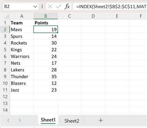How Can I Use Index Match From Another Sheet In Excel