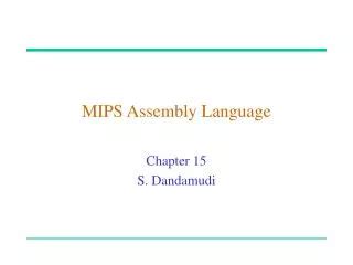 PPT - MIPS Assembly Language PowerPoint Presentation, free download ...