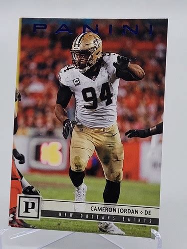 2018 Panini Cameron Jordan Blue Knight Parallel Base Card New Orleans