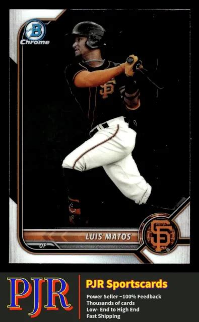 BOWMAN BCP Luis Matos Chrome Prospects San Francisco Giants EUR PicClick FR