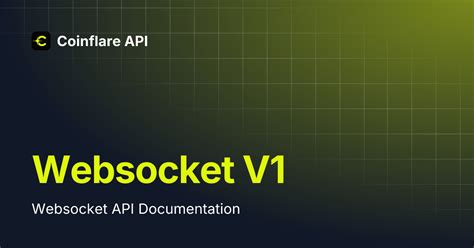 Websocket V1 Coinflare Api