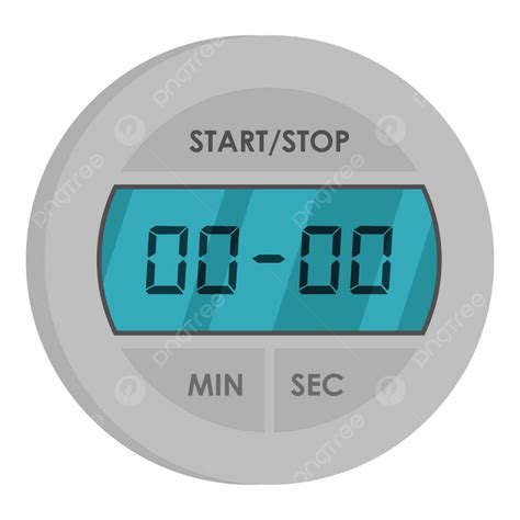 Digital Clock Timer Vector Art Png Digital Timer Icon Logo Flat Eat
