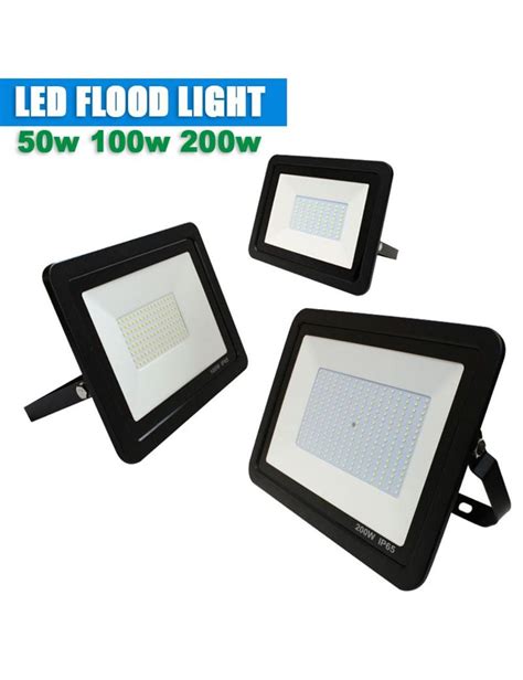 X W New Stylish LED Slim Flood Light AU Plug IP Indoor Outdoor EziBuy Australia