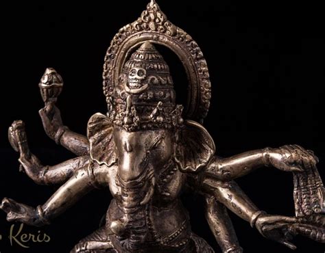 Старинная бронзовая статуя Ганеша купить в Москве цена фото