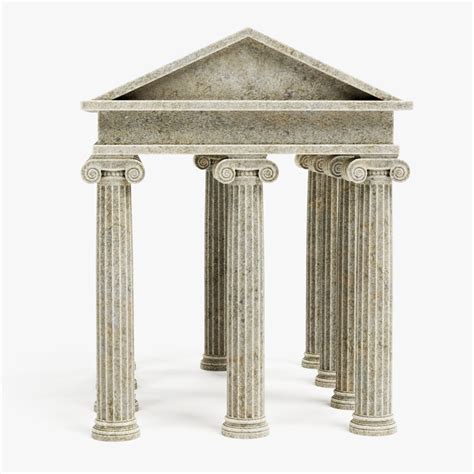 Roman Ionic Temple Free 3d Model Max Free3d